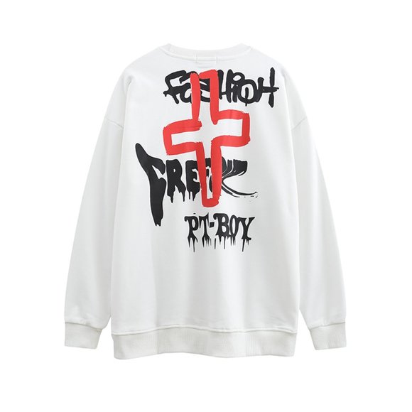 Niepce Inc | Shirts | Punk Artist Graphic Sweatshirt Streetwear Fashion ...